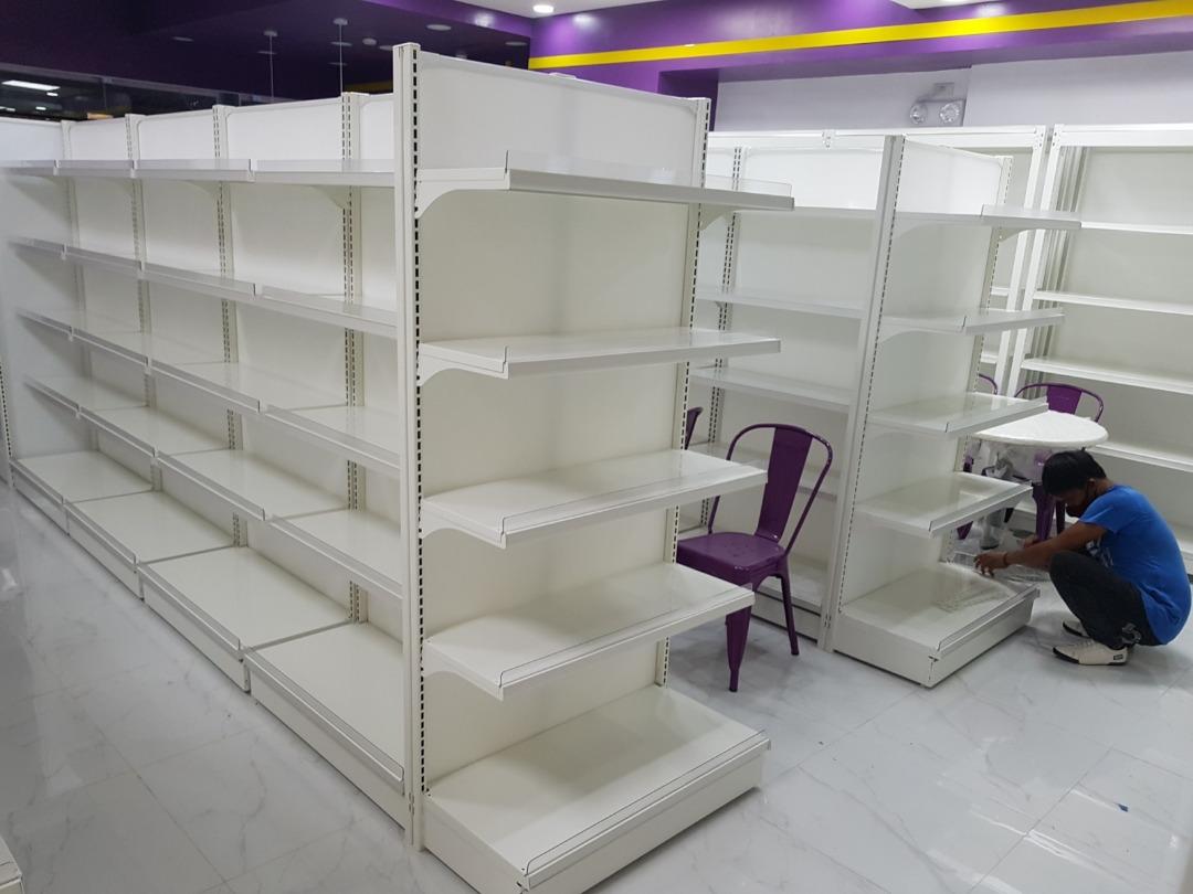 PAD Gondola Shelve Adjustable Rack Backing, Furniture & Home Living ...