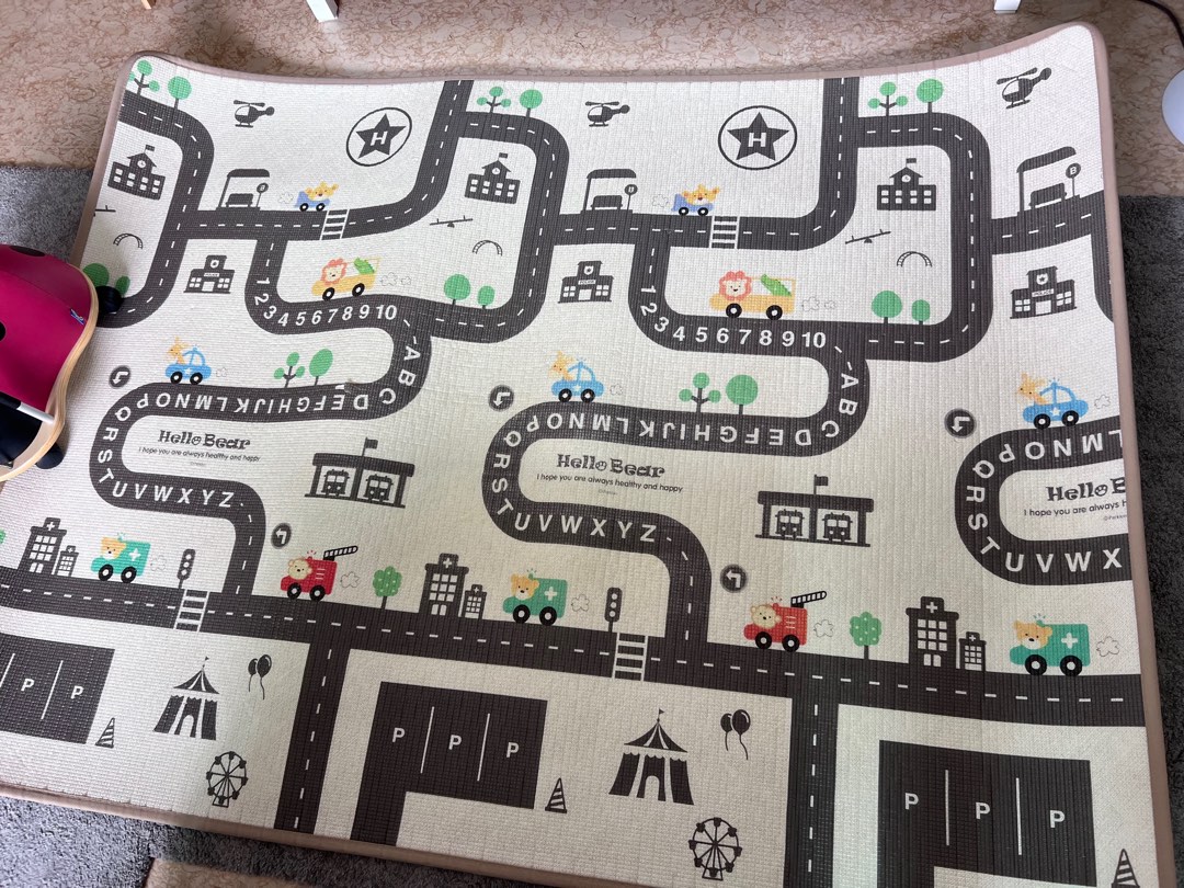 Parklon Playmat (road/cars), Babies & Kids, Infant Playtime on Carousell