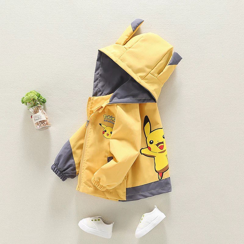 Pikachu jacket - pokemon, Babies & Kids, Babies & Kids Fashion on Carousell