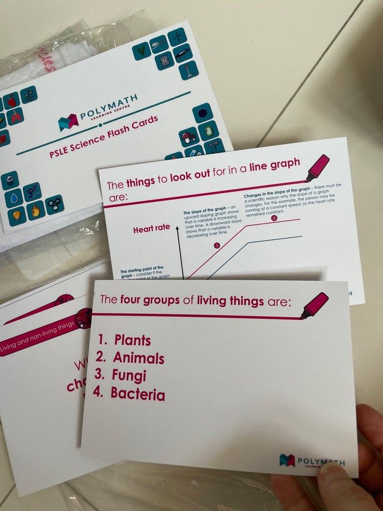 Polymath PSLE Science flashcard, Hobbies & Toys, Books & Magazines ...