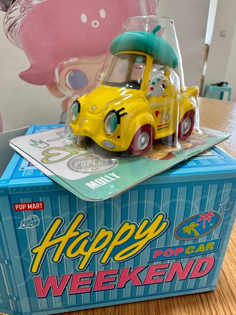 Pop mart Happy Weekend Pop Car, Hobbies & Toys, Toys & Games on Carousell
