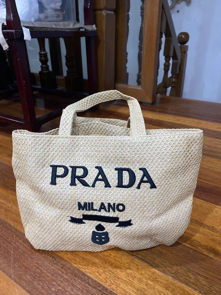 Prada Rattan Bag, Women's Fashion, Bags & Wallets, Tote Bags on Carousell
