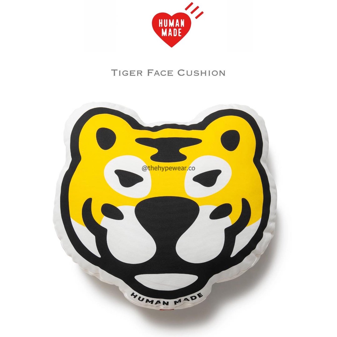 [Preorder]Human Made Tiger Face Cushion, Furniture & Home Living, Home ...