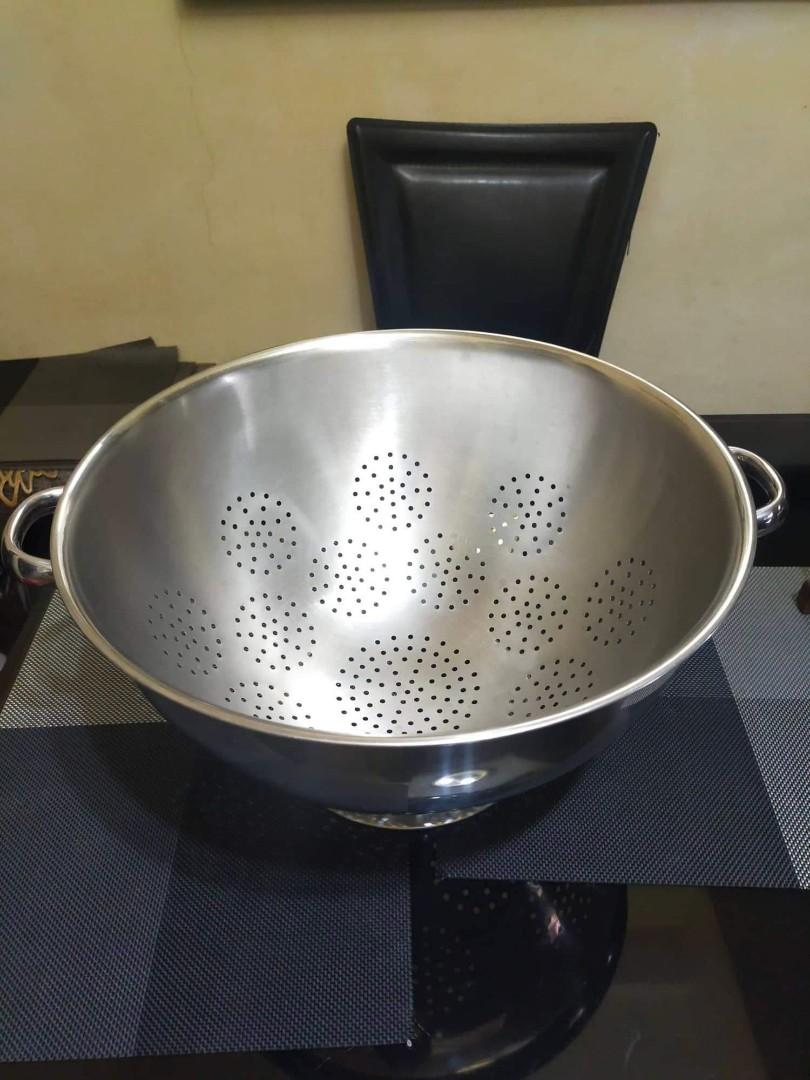 Pure Stainless multi purpose strainer 15inches, Furniture & Home Living ...