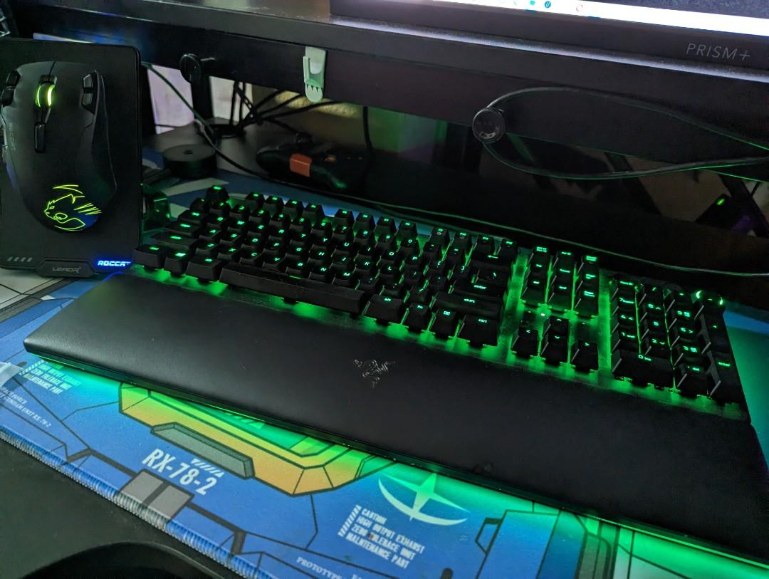 Razer Huntsman Elite & Roccat LEADR mouse, Computers & Tech, Parts ...