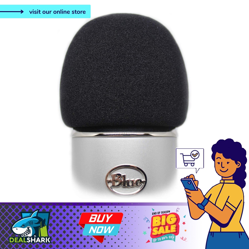 (readystock) Foam Windscreen for Blue Yeti Microphone - Pop Filter ...