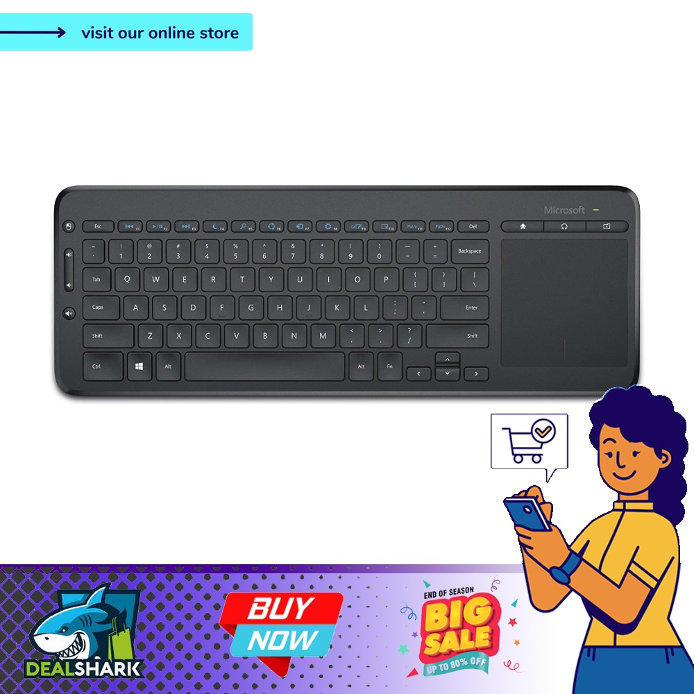 (readystock) Microsoft Wireless All-In-One Media Keyboard, N9Z-00028 ...