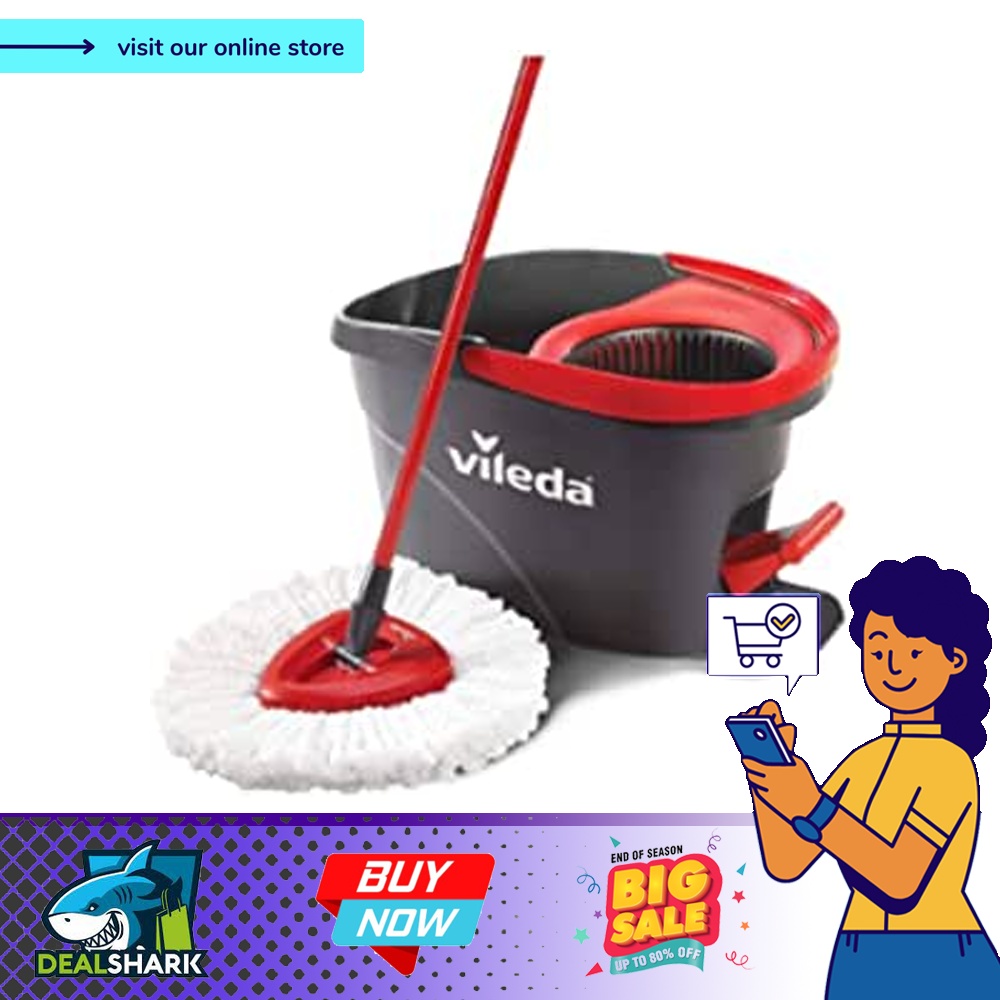(readystock) Vileda Easy Wring & Clean, Furniture & Home Living ...