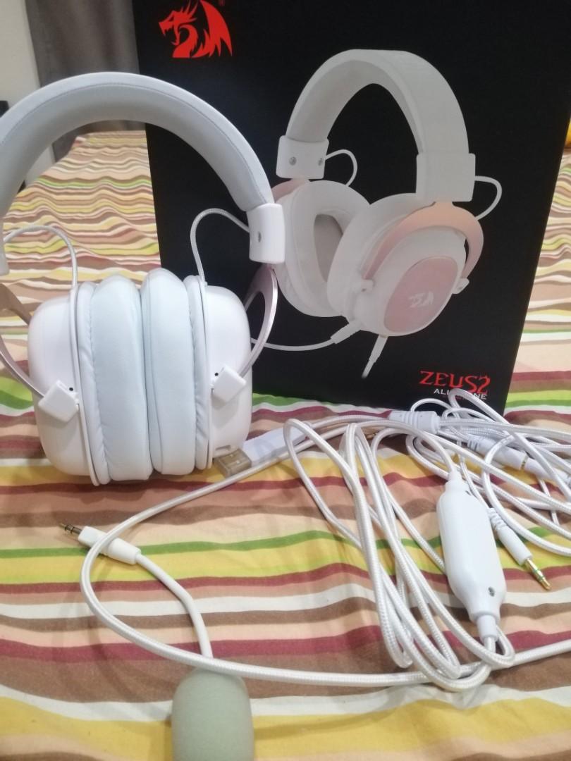 Redragon Zeus H510 Gaming Headset White, Audio, Headphones & Headsets ...