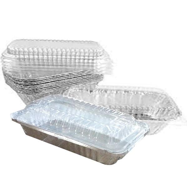Relpack Aluminum Rectangular Foil Pan With Lid Set 1000pcs 550ml ...