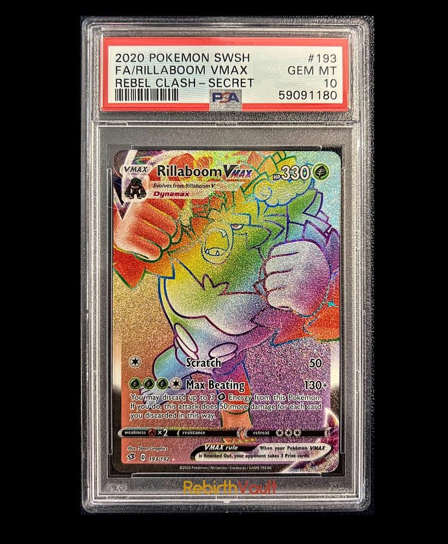 Rillaboom VMAX Rainbow Hyper rare - PSA 10 - Pokemon Cards, Hobbies ...