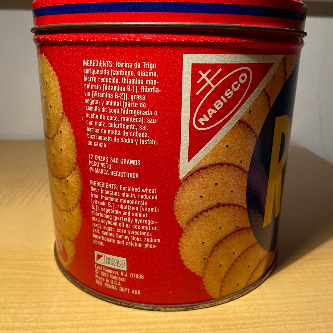 Ritz Nabisco Cracker Keeper Tin Can 12oz Vintage, Furniture & Home ...