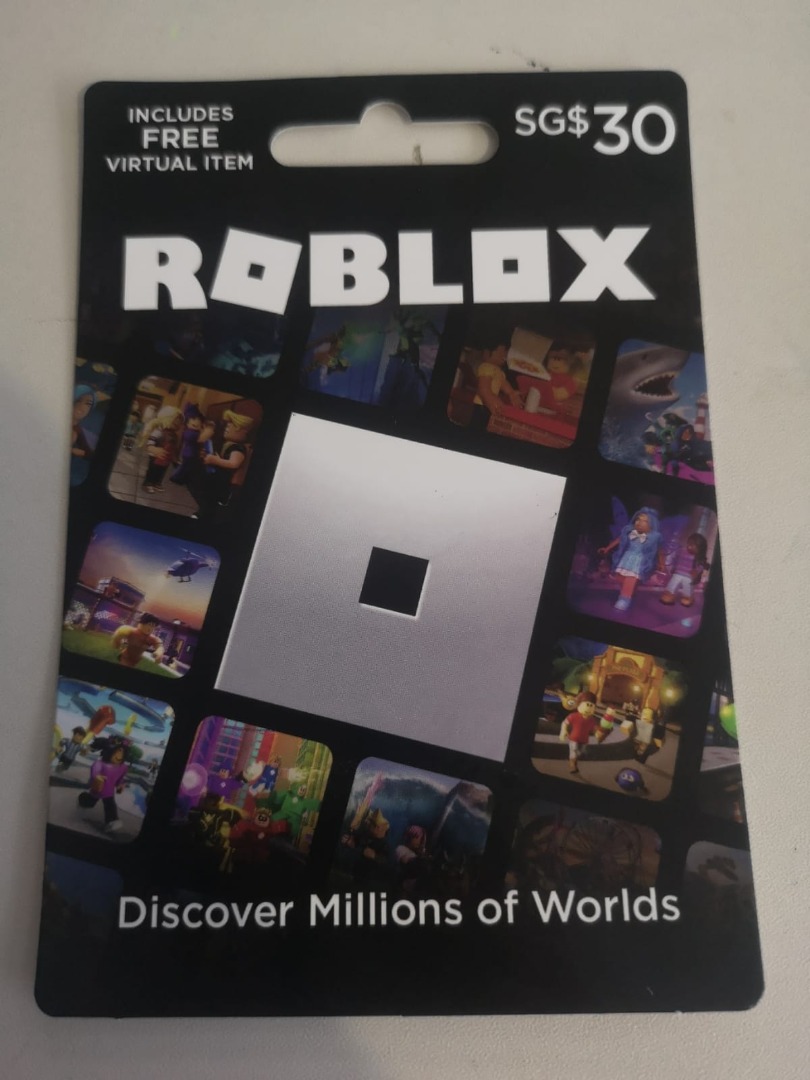 Roblox gift card S$30, Video Gaming, Gaming Accessories, Game Gift ...