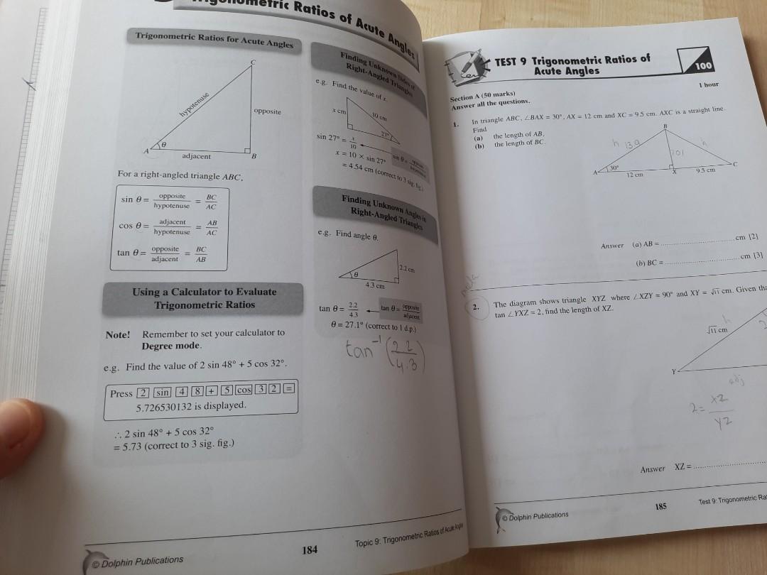 Secondary 2 Math Topical Test Papers (UP: $16.25), Hobbies & Toys ...