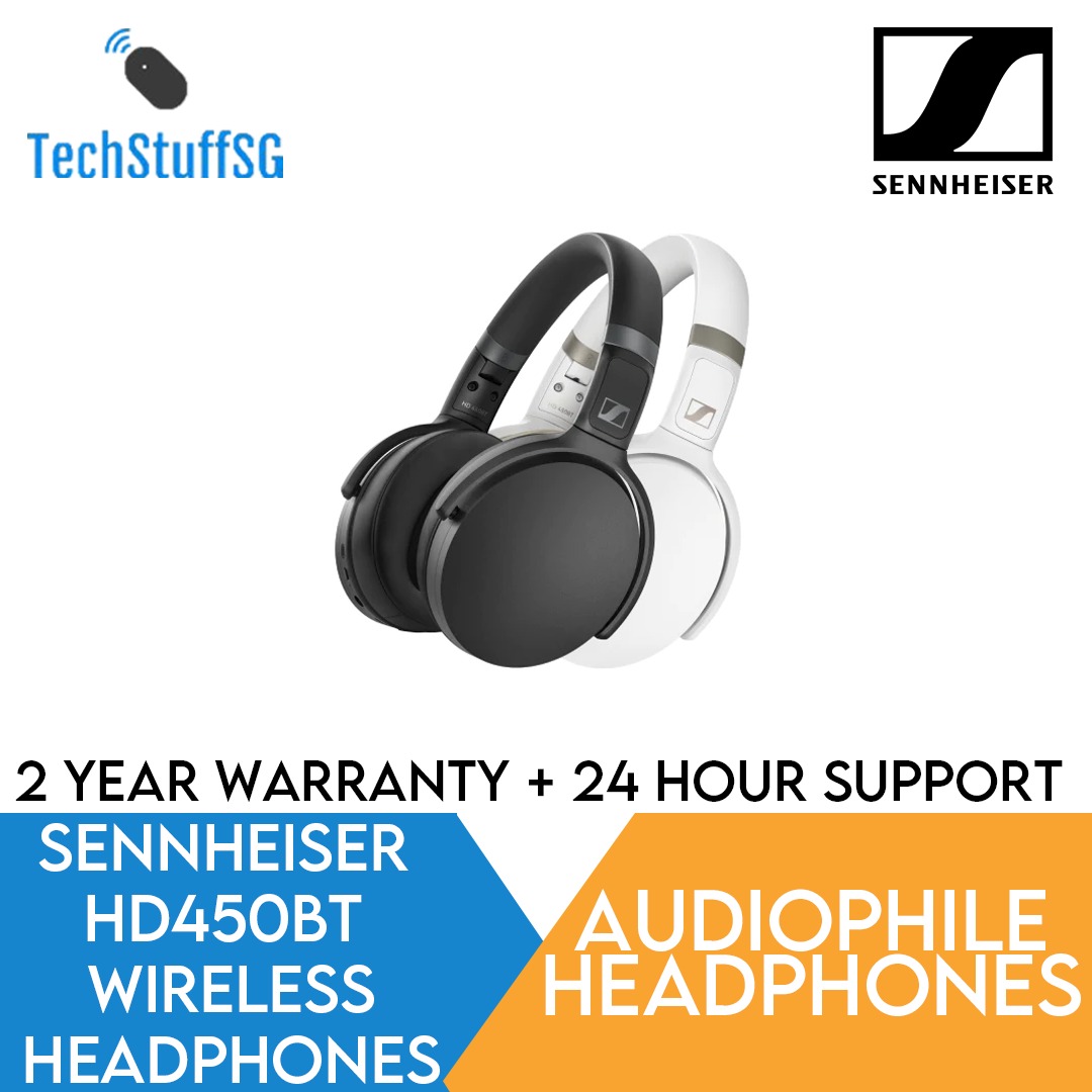 Sennheiser HD450 BT Wireless Noise Cancelling Bluetooth Over Ear ...
