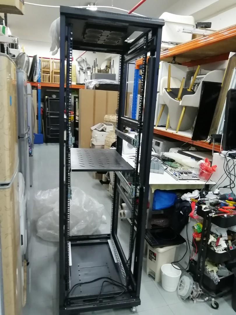 Server Rack with Key, Computers & Tech, Office & Business Technology on ...