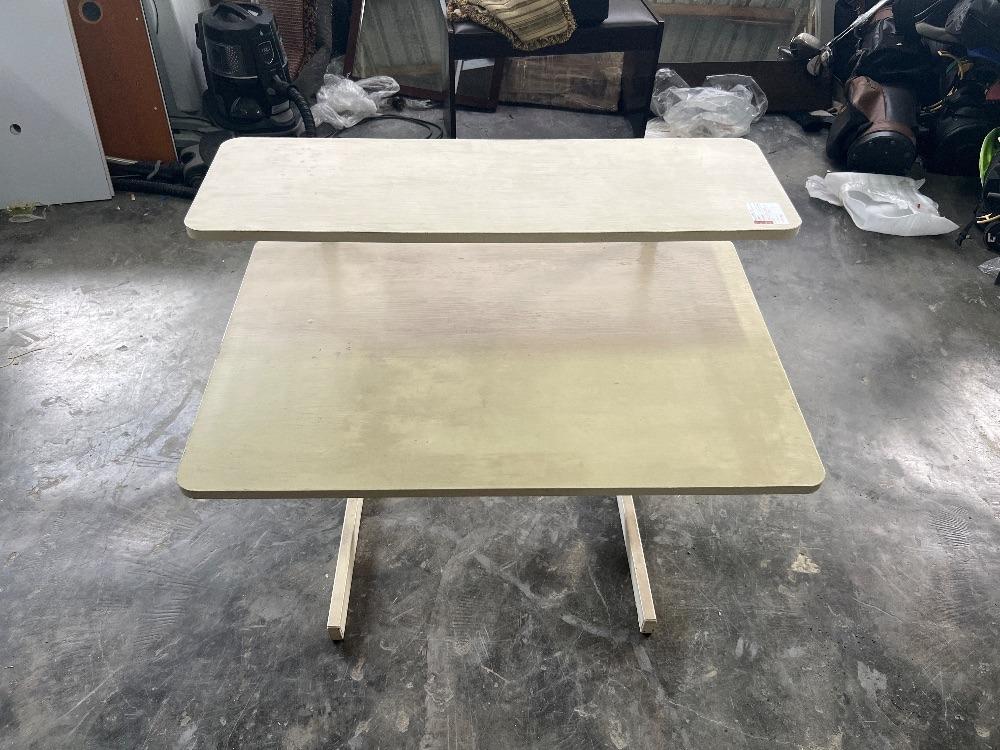 Simple Design 2 Tier Wooden Computer Table / Reka Bentuk Ringkas Meja ...