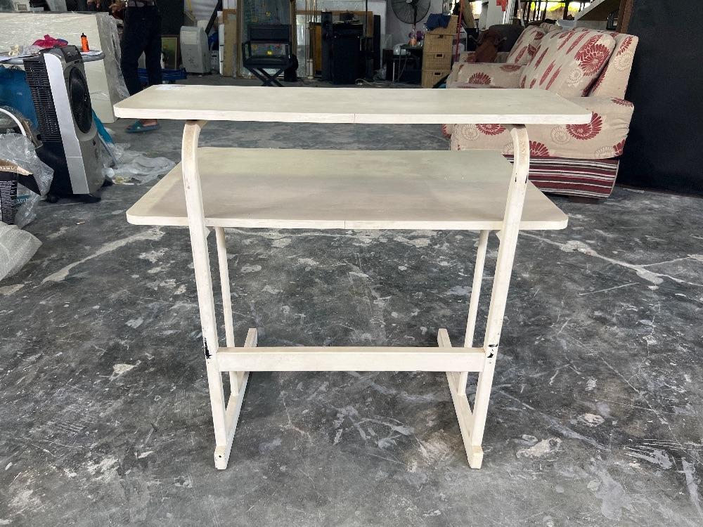 Simple Design 2 Tier Wooden Computer Table / Reka Bentuk Ringkas Meja ...