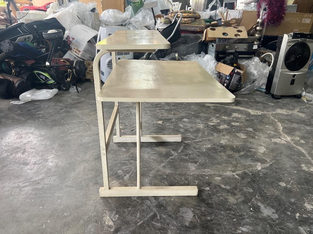 Simple Design 2 Tier Wooden Computer Table / Reka Bentuk Ringkas Meja ...