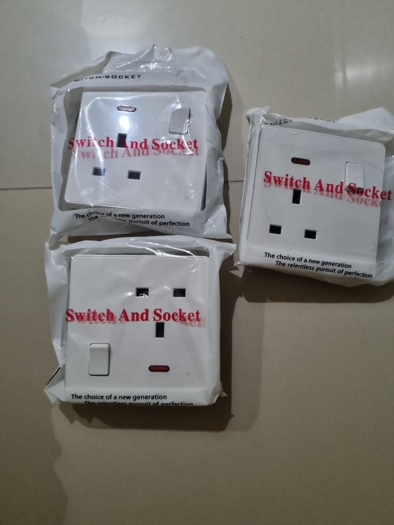 Single socket 13A, TV & Home Appliances, Electrical, Adaptors & Sockets ...