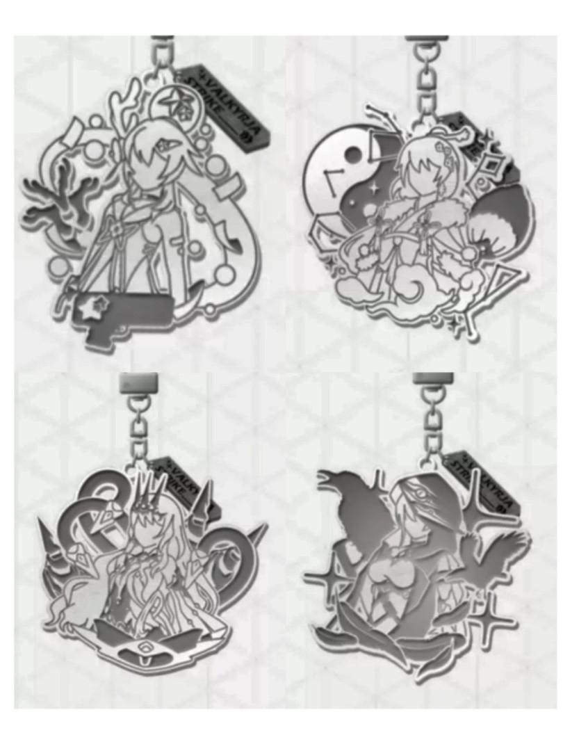 (split) honkai impact 3rd metal keychains series 2, Hobbies & Toys ...