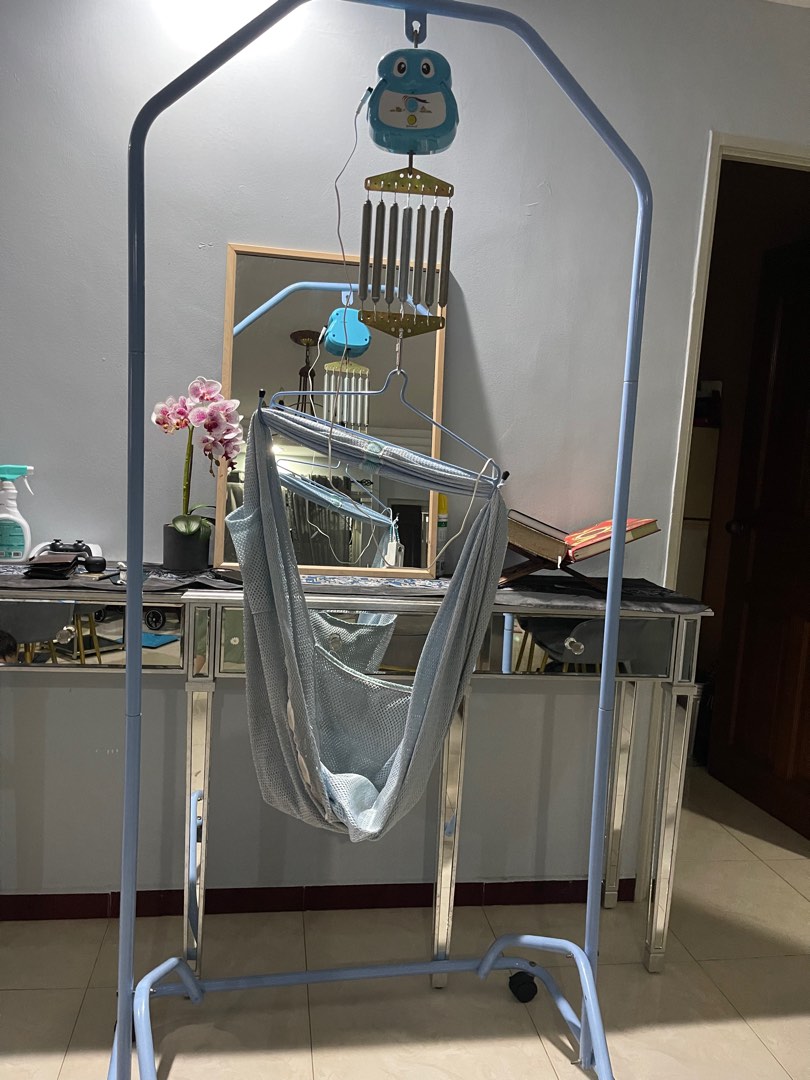 Spring Cot with Music Electrical Cradle, Babies & Kids, Baby Nursery ...