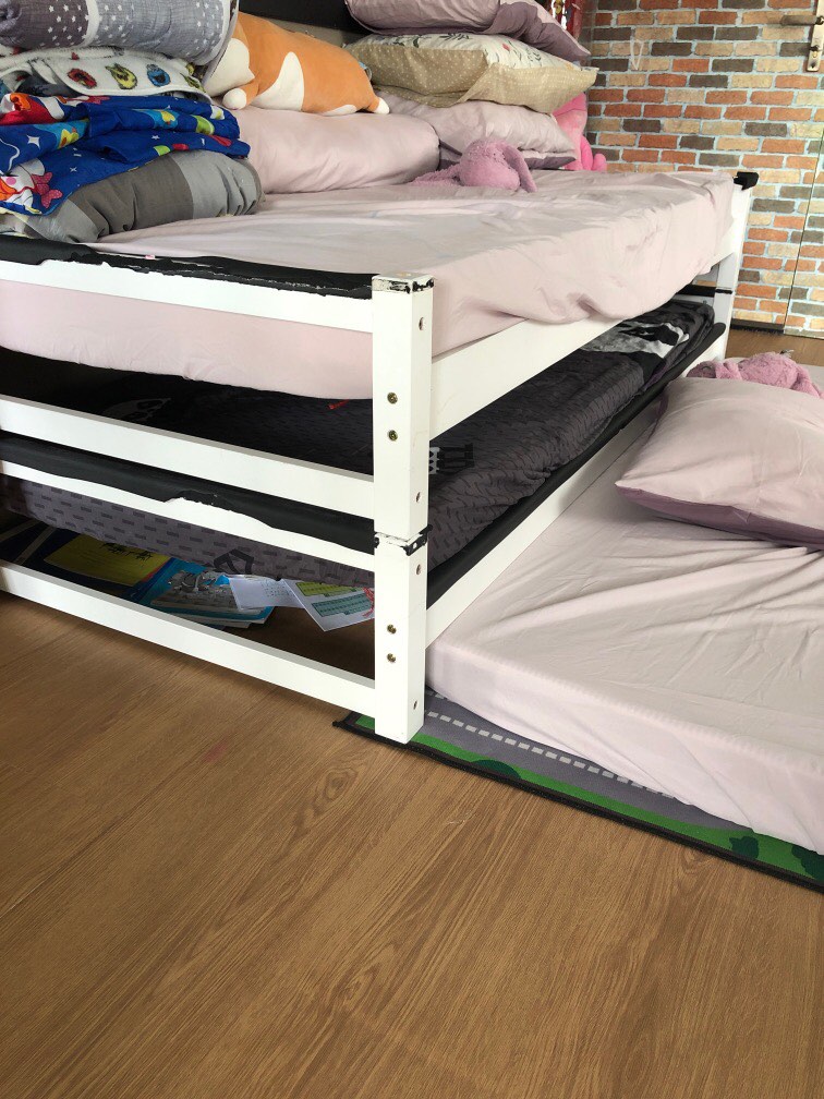 Stackable Single Bed frame, Furniture & Home Living, Furniture, Bed ...
