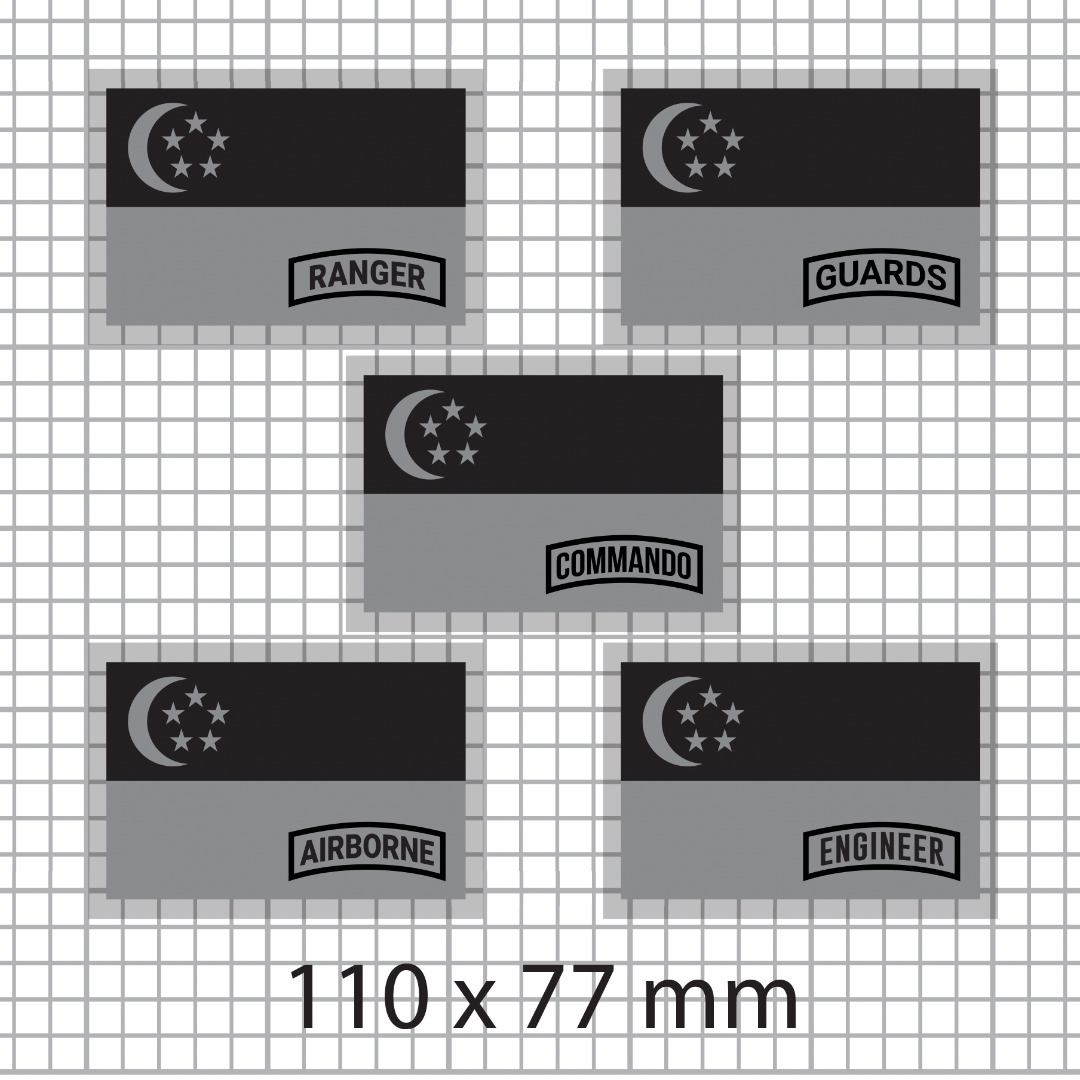 Static Cling Car Decals : Tactical Flag with Shoulder Tabs ( AIRBORNE ...