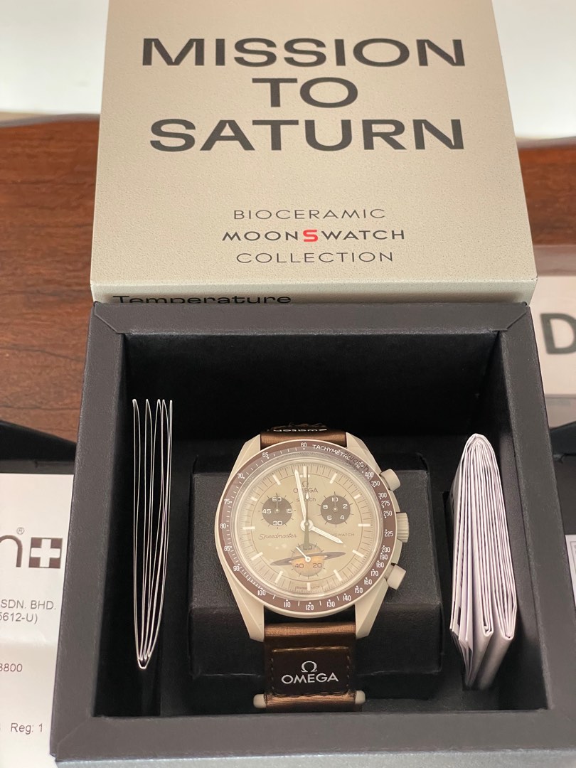 Swatch Omega Saturn, Men's Fashion, Watches & Accessories, Watches on ...