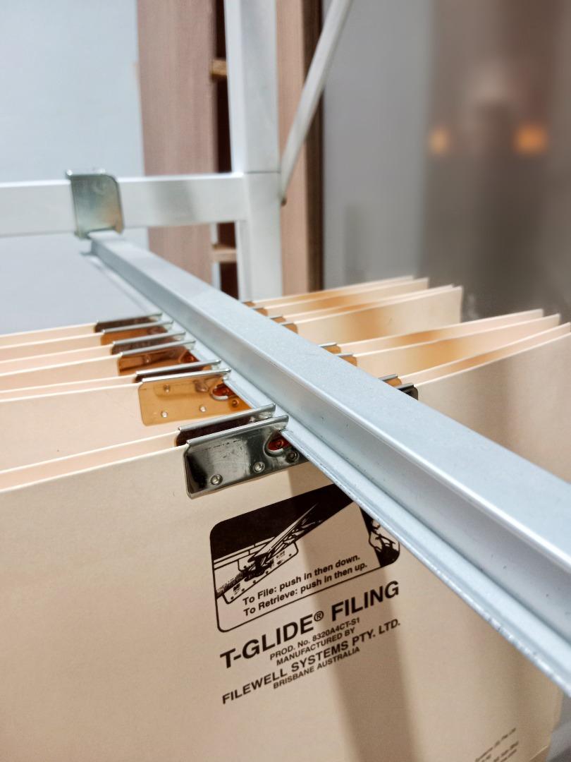 T-Glide Office Filing System - Rack and Folders File Storage ...