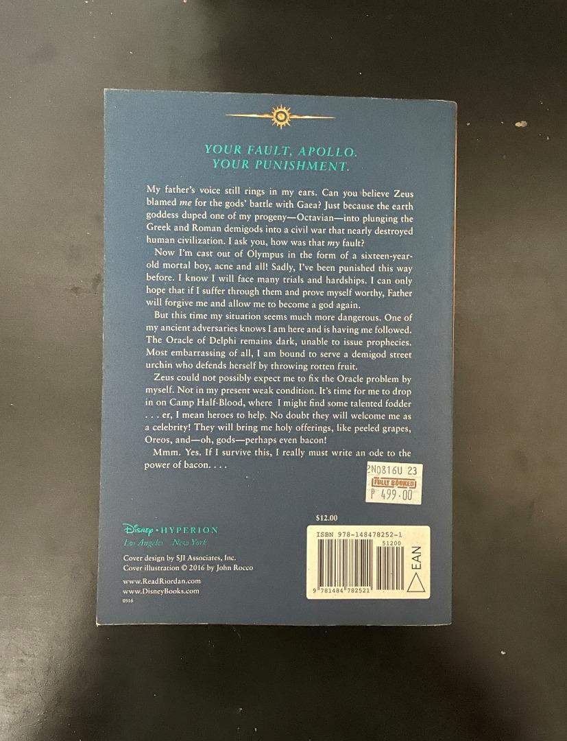 The Hidden Oracle by Rick Riordan, Hobbies & Toys, Books & Magazines ...