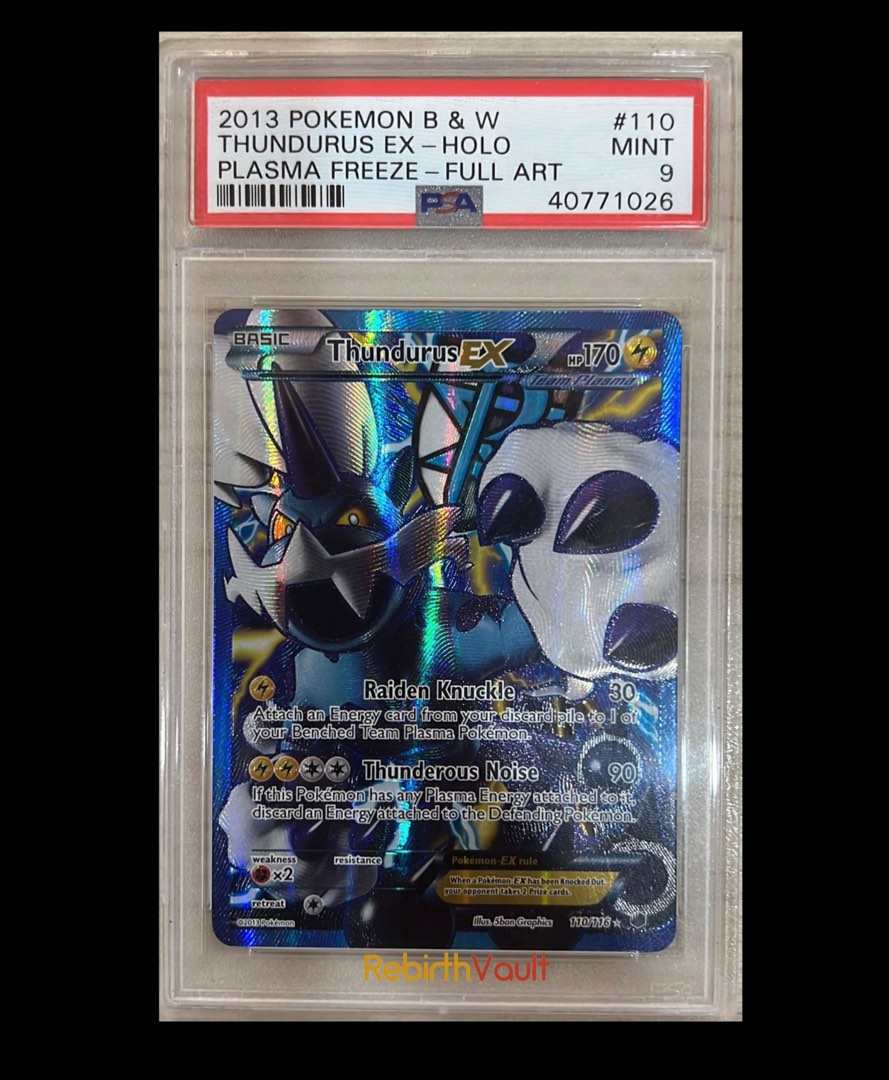 Thundurus EX Full art Plasma Freeze PSA 9 - Pokemon cards, Hobbies ...