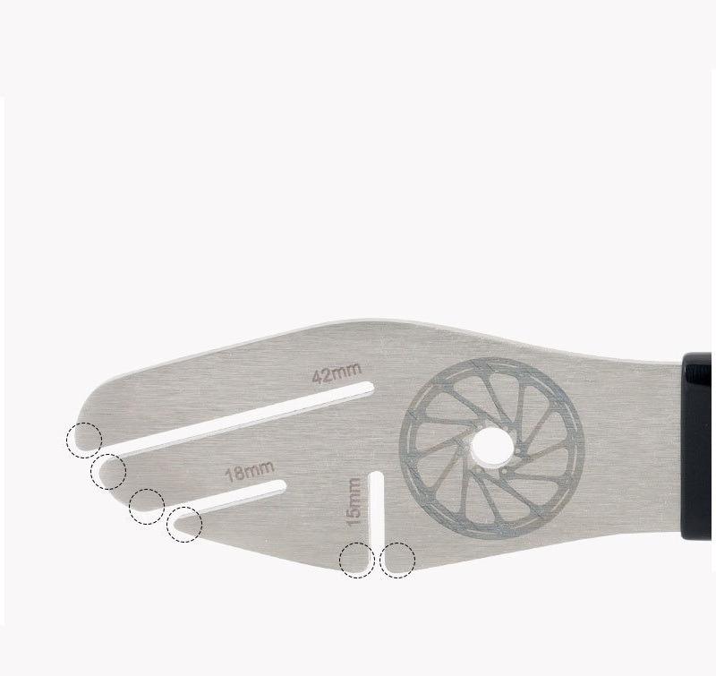 TOOPRE Bicycle Disc Brake Rotor Alignment Truing Tool Adjustment Wrench ...