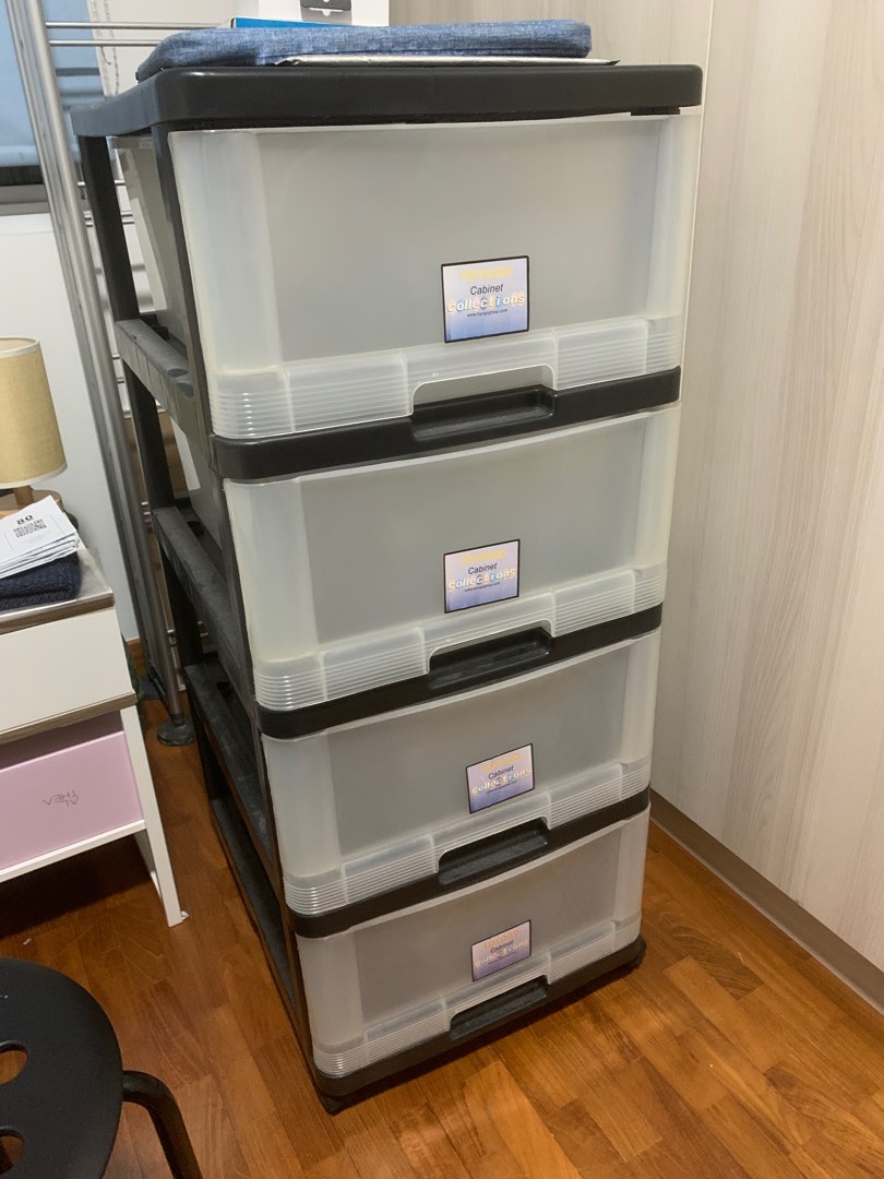 Toyogo 4 Tier Storage Box, Furniture & Home Living, Home Improvement ...