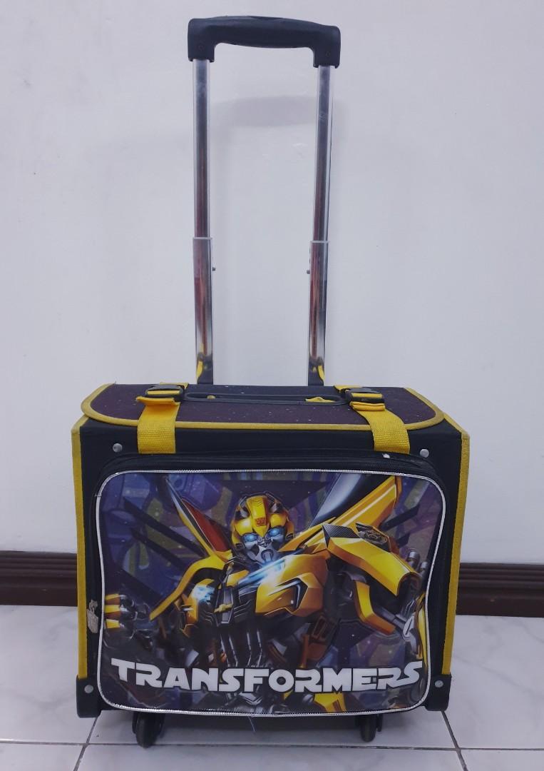 Transformers Bumblebee School Trolley/Stroller Bag, Babies & Kids, Going Out, Other Babies Going ...