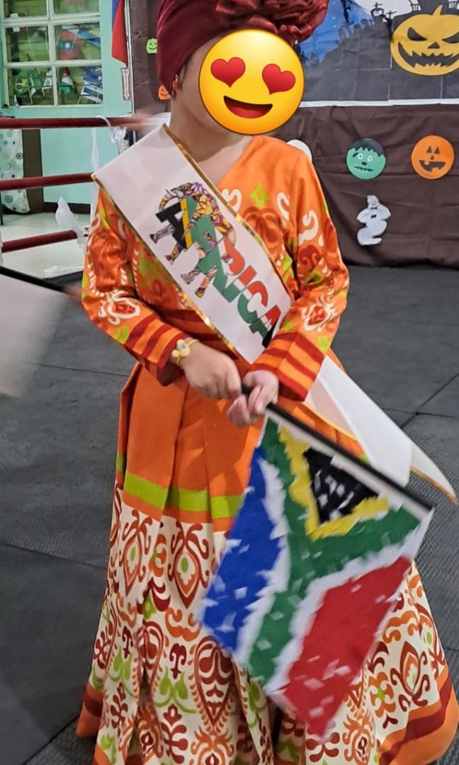 UN Africa costume, Babies & Kids, Babies & Kids Fashion on Carousell