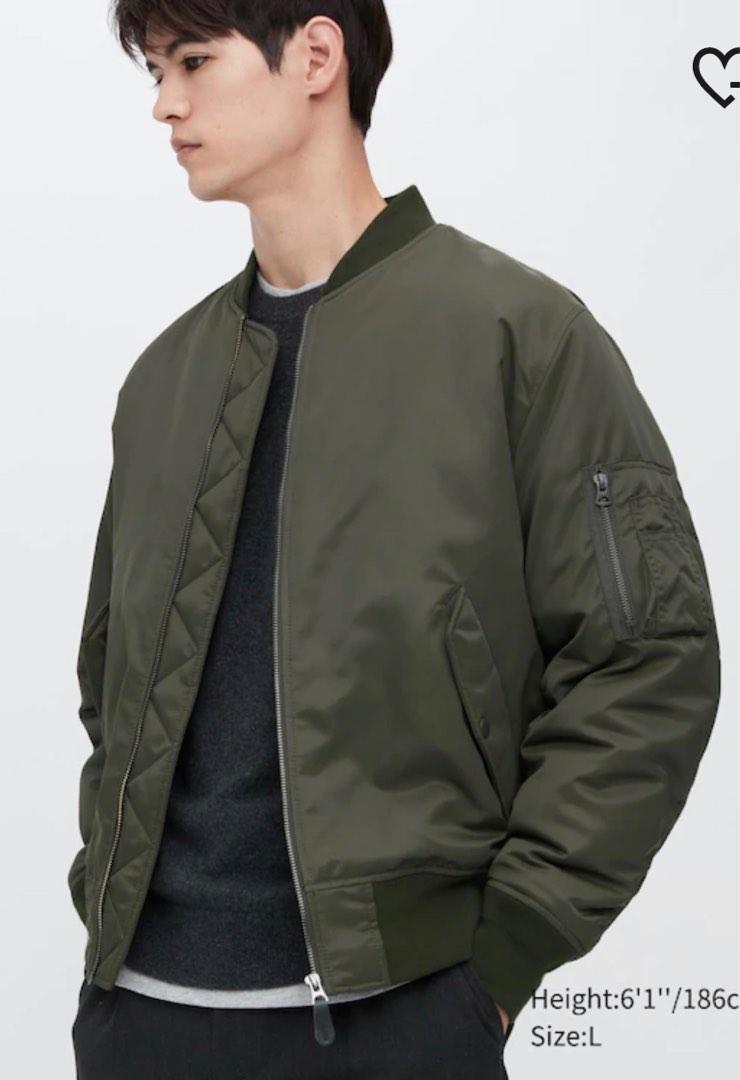 Uniqlo MA-1 Blouson Jacket, Men's Fashion, Coats, Jackets and Outerwear on Carousell