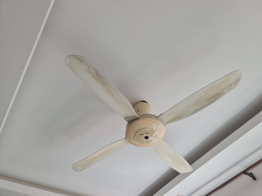 Panasonic Ceiling Fan-56" Used, Furniture & Home Living, Lighting ...