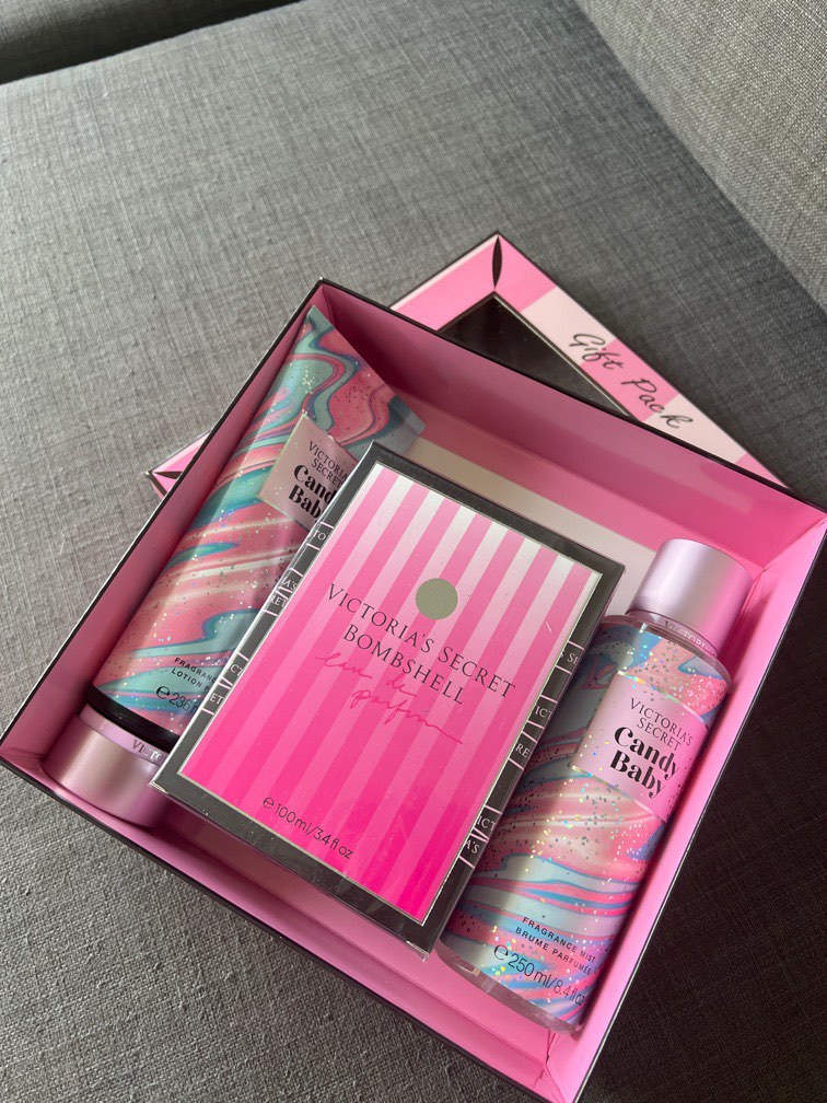 Victoria Secret perfume set ( 3in 1 )Bombshell & Candy baby duo, Beauty ...