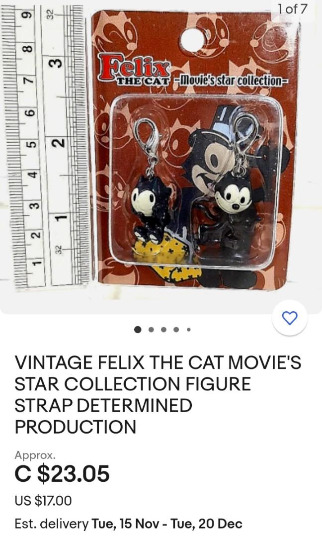 Vintage Felix The Cat Movie 's Star Collection Retro Keychain Charm ...