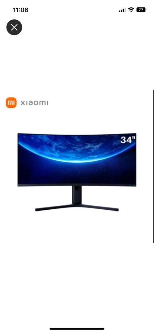 Xiaomi Mi Curved Display 34" Gaming Monitor, Computers & Tech, Parts ...
