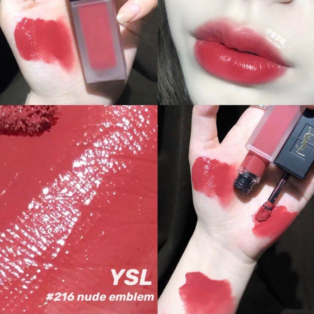 YSL Tatouage Couture Velvet Cream Lipstick - 216 Nude Emblem, Beauty ...