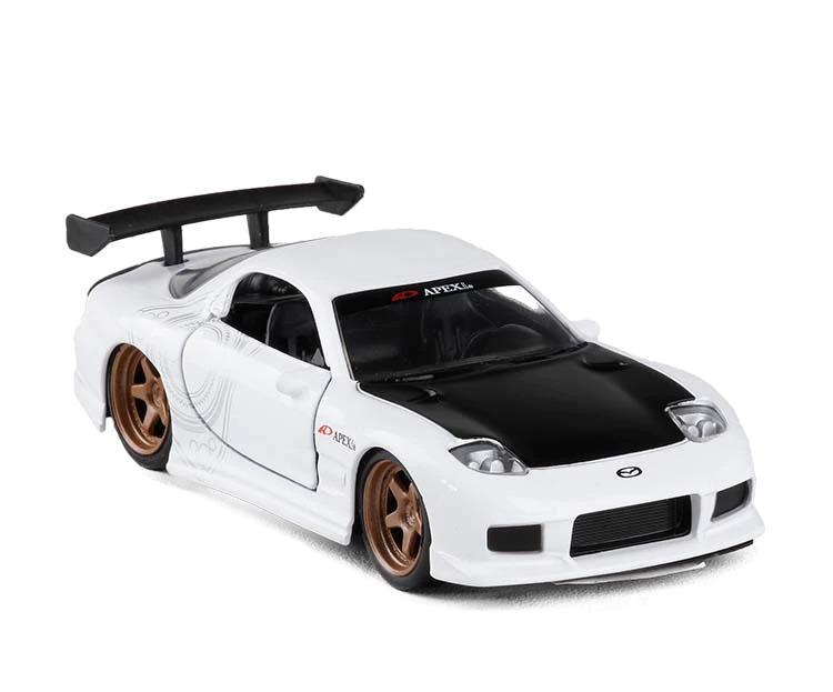 1:32 JDM TUNERS - 1993 White Mazda RX-7 (FD3S) Apexi w/ Rotary symbol ...