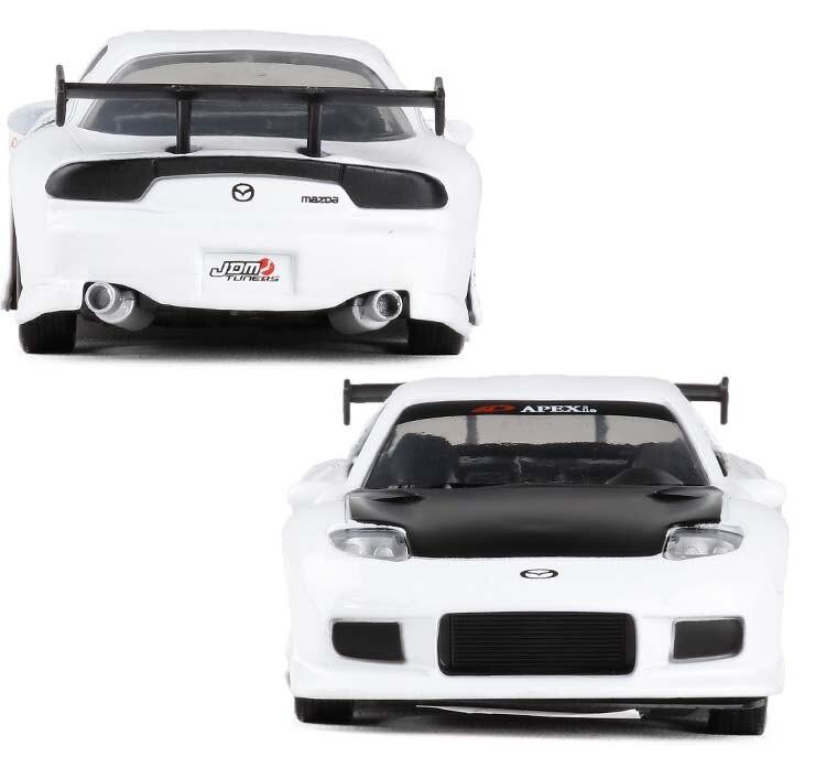 1:32 JDM TUNERS - 1993 White Mazda RX-7 (FD3S) Apexi w/ Rotary symbol ...