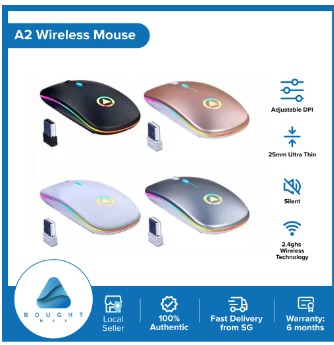 2.4Ghz Wireless Mouse Custom Accesories 3 Adjustable DPI 1000 1200 1600 ...