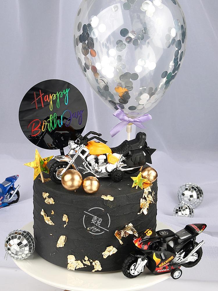 2 Types of 2D / 3D Motorcycle / Motorbike / Motor bike Cake Topper ...