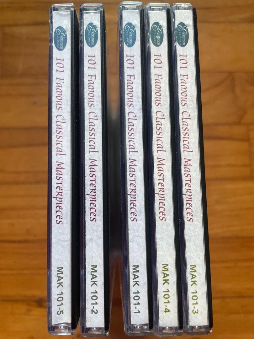 (5 CD Set) 101 Famous Classical Masterpieces, Hobbies & Toys, Music ...
