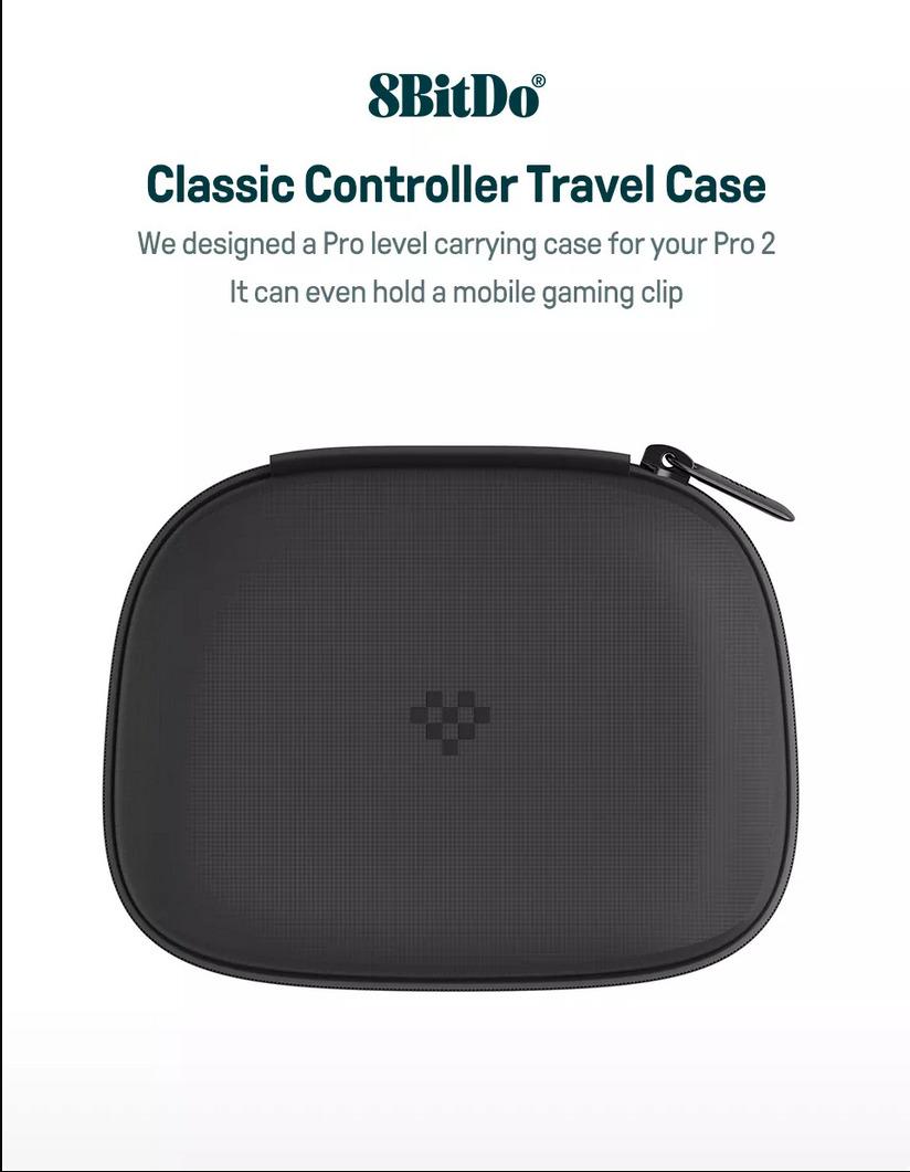 8Bitdo Classic Controller Travel Case for Sn30 Pro+ & Pro 2 Controllers ...