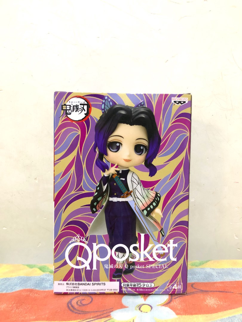 新版 日版 蝴蝶忍 鬼滅之刃 Qposket qp Q posket 標準盒 figure 模型 擺設, 興趣及遊戲, 玩具 & 遊戲類 - Carousell