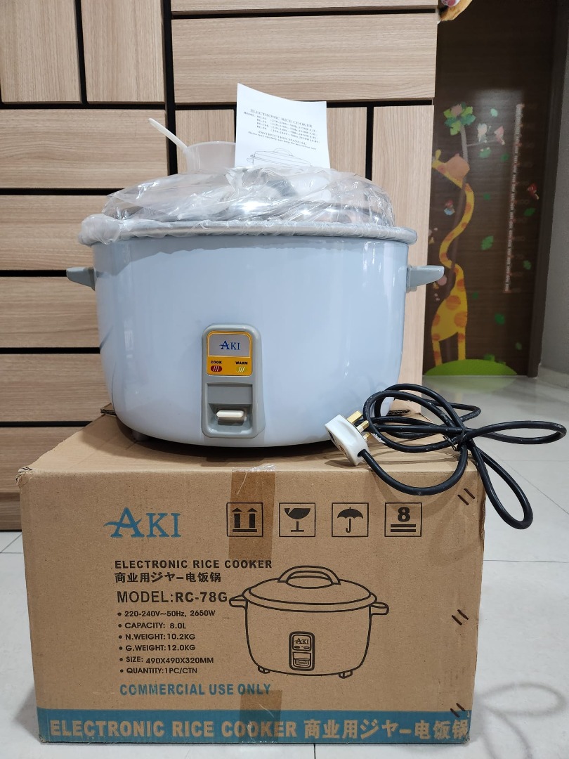 Aki Commercial Electronic Rice Cooker - Model RC078G, TV & Home ...